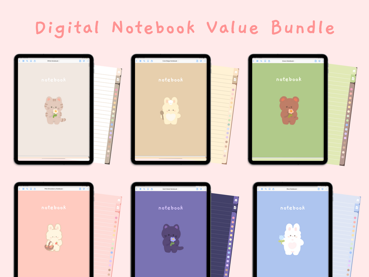 digital notebook value bundle – StudioCherii