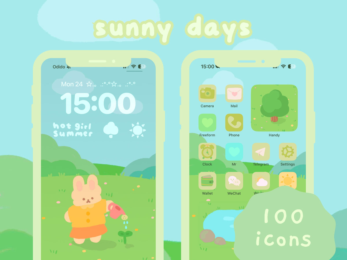 sunny days icon theme – StudioCherii