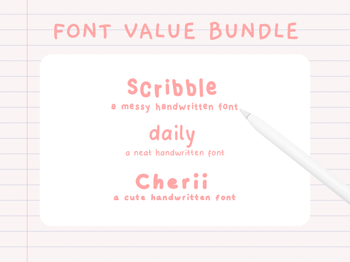 font value bundle – StudioCherii