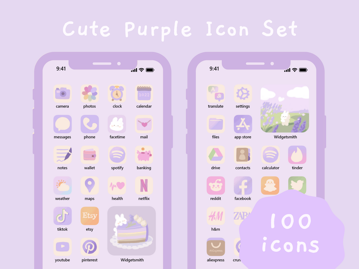 purple icon theme – StudioCherii