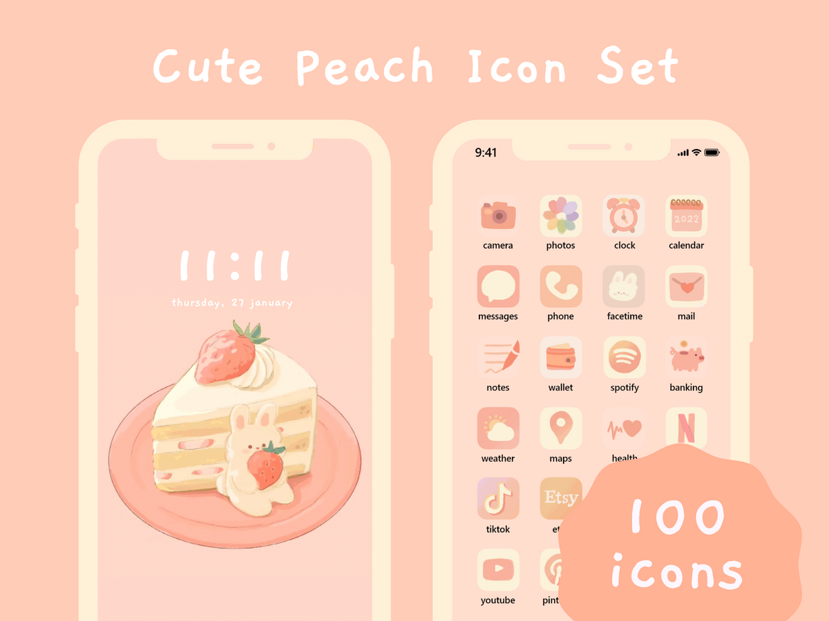 peach icon theme – StudioCherii