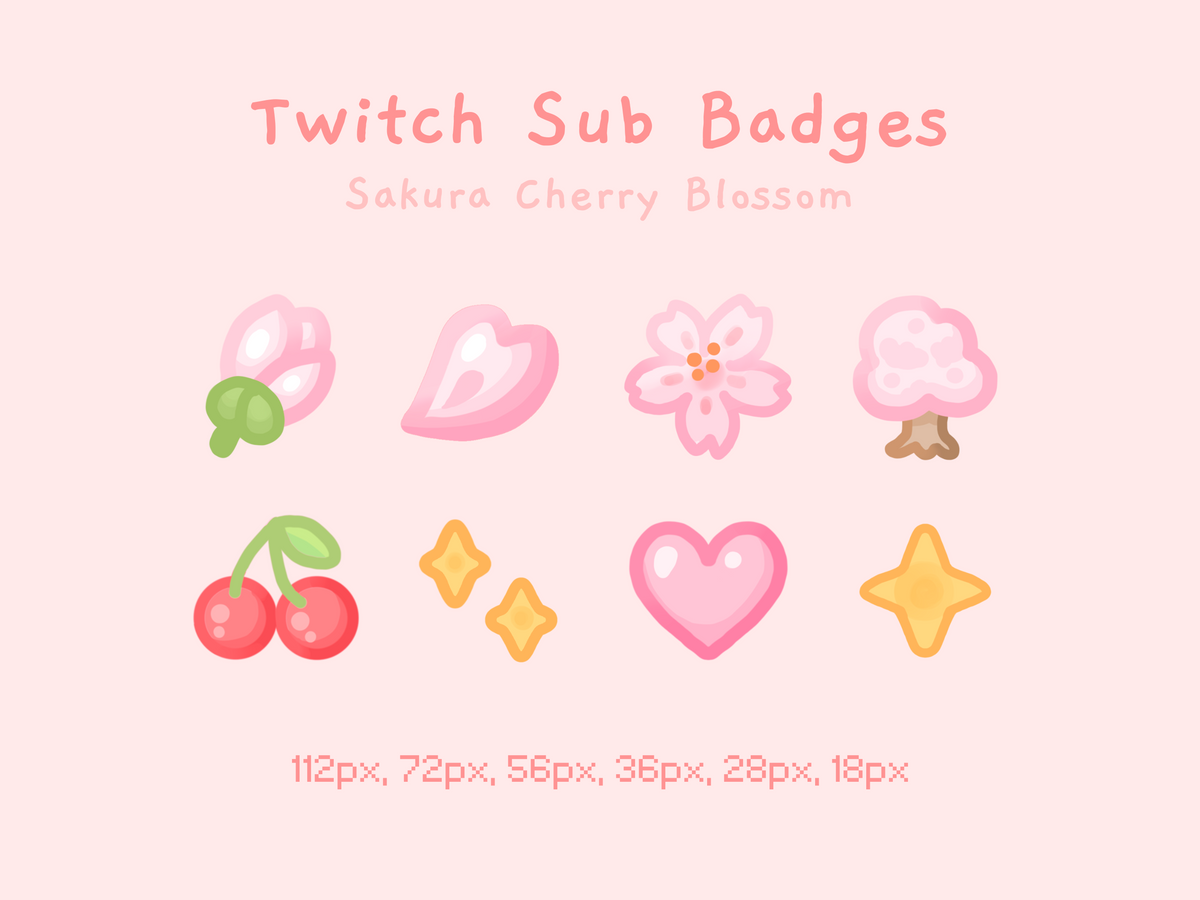 sub badges - sakura – StudioCherii