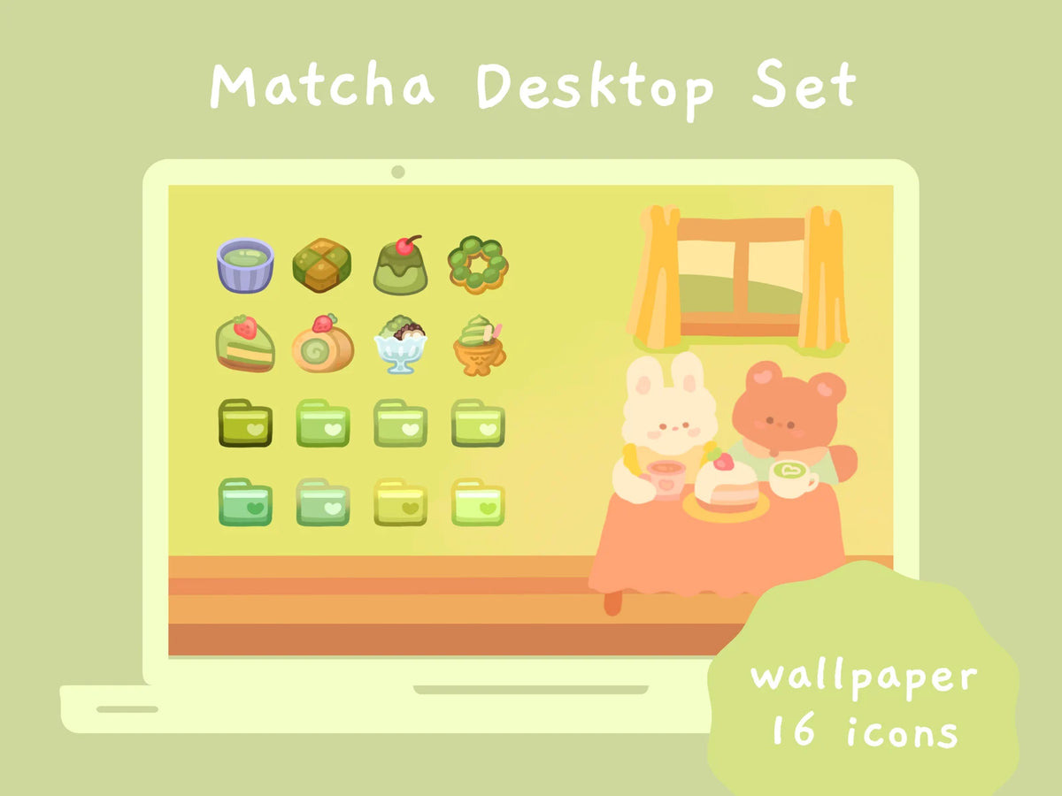 desktop theme - matcha – StudioCherii